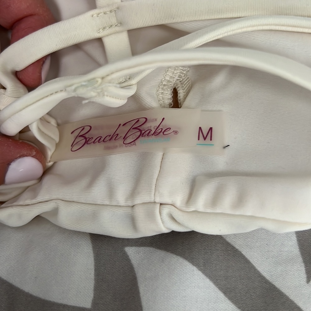 Beach Babe Swimwear Cream Bikini Set - Gem